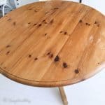 How to paint pine furniture. Pine table makeover - Songbird
