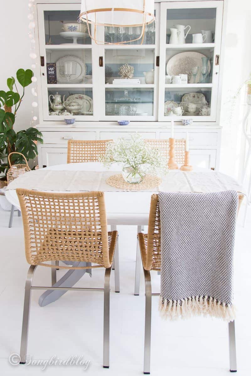 How to paint pine furniture. Pine table makeover - Songbird